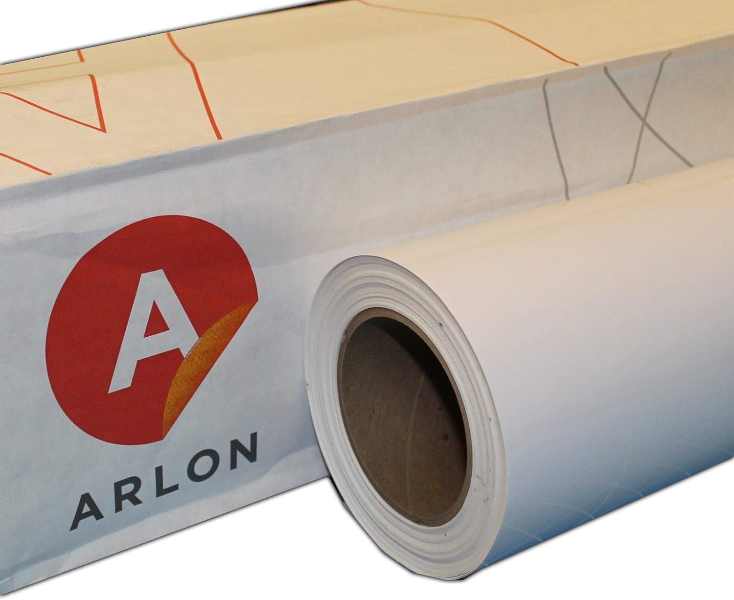 Arlon DPF 510TX 3.2mil Calendared Gloss/Matte White Tinted Permanent P